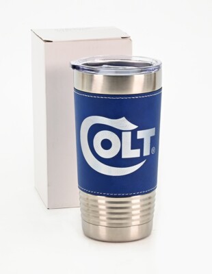 Colt Firearms Serpentine Logo 20oz Blue Leatherette Tumbler. Python ...