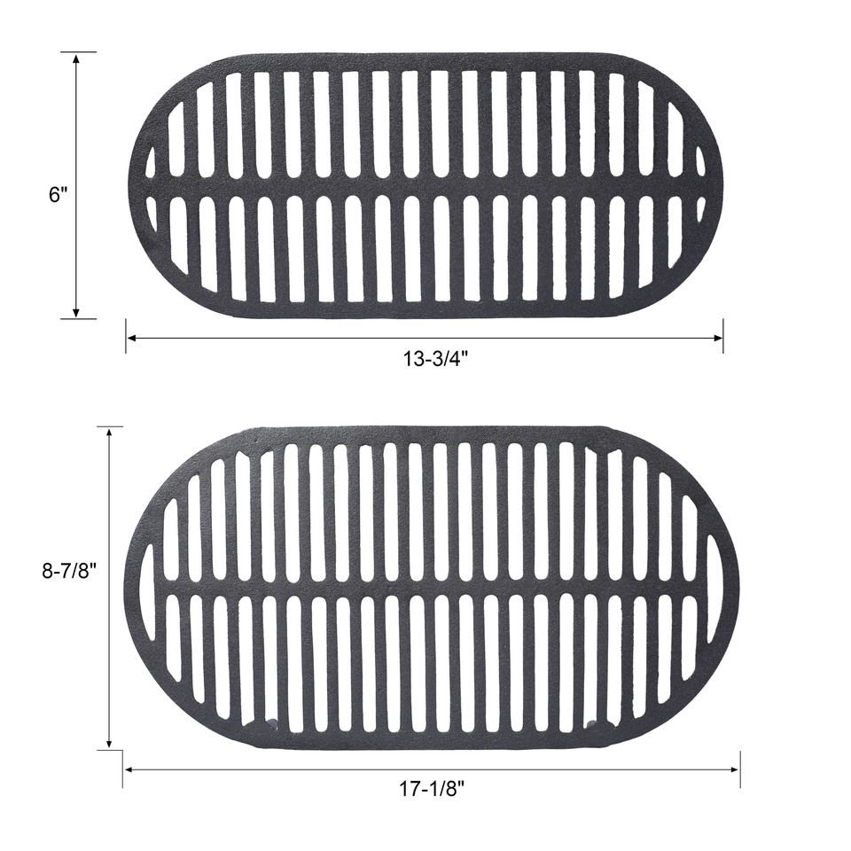 Oval Cast Iron Grill Outdoor Charcoal Grill Tabletop Cast Iron Skillet ...