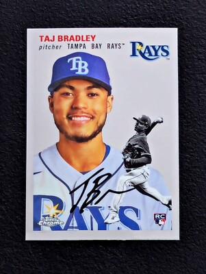 2023 Topps Chrome Platinum Anniversary Taj Bradley RC Tampa Bay Rays #121 | eBay