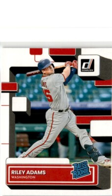 Donruss Rated Rookie 2022 baseball card Riley Adams | eBay