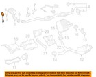 MERCEDES OEM 15-16 C300 2.0L Exhaust System-Catalytic Converter Seal ...