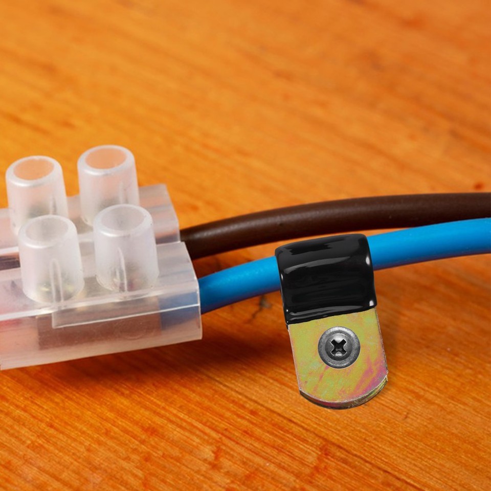 50pcs Cord Clips for Wall Metal Cable Clamp Wiring Clip Hose Cable Clip ...