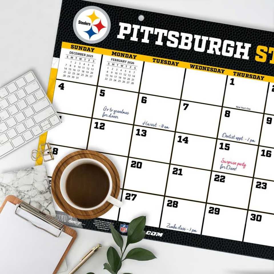 Turner Licensing, NFL Pittsburgh Steelers 2026 Desk Pad | eBay