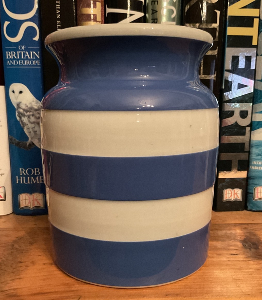TG Green vintage cornishware jar for SAGO early church stamp 14.2cm ...