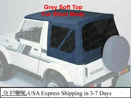 Replacement Soft Top For 1987-1994 Suzuki Samurai Premium Grey Clear ...