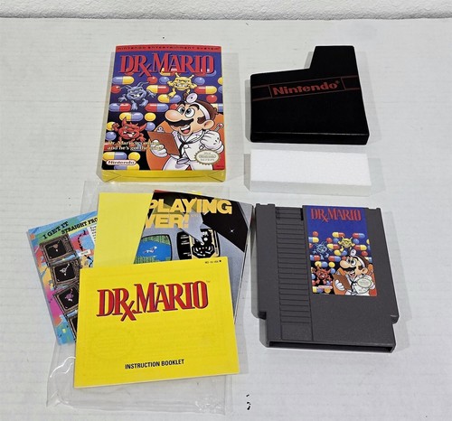 A-344 VINTAGE NINTENDO NES DR MARIO W/ BOX WORKING | eBay