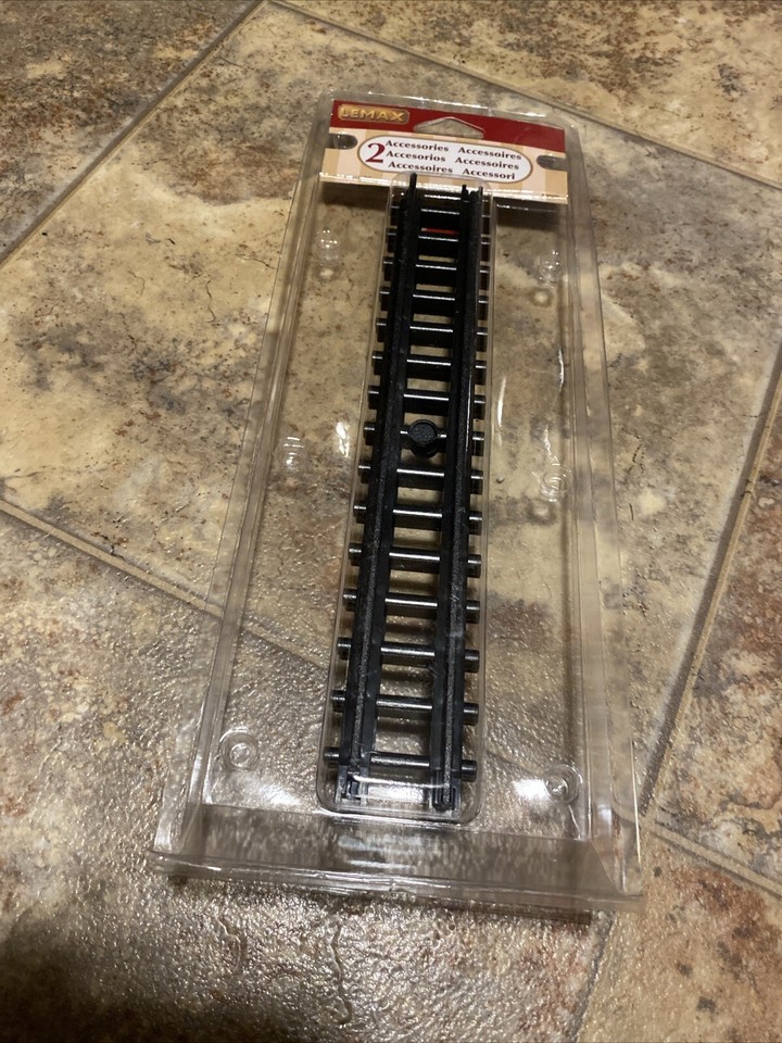 Lemax Railroad & Trolley Straight Track -2 Pack Holiday Village Add On ...