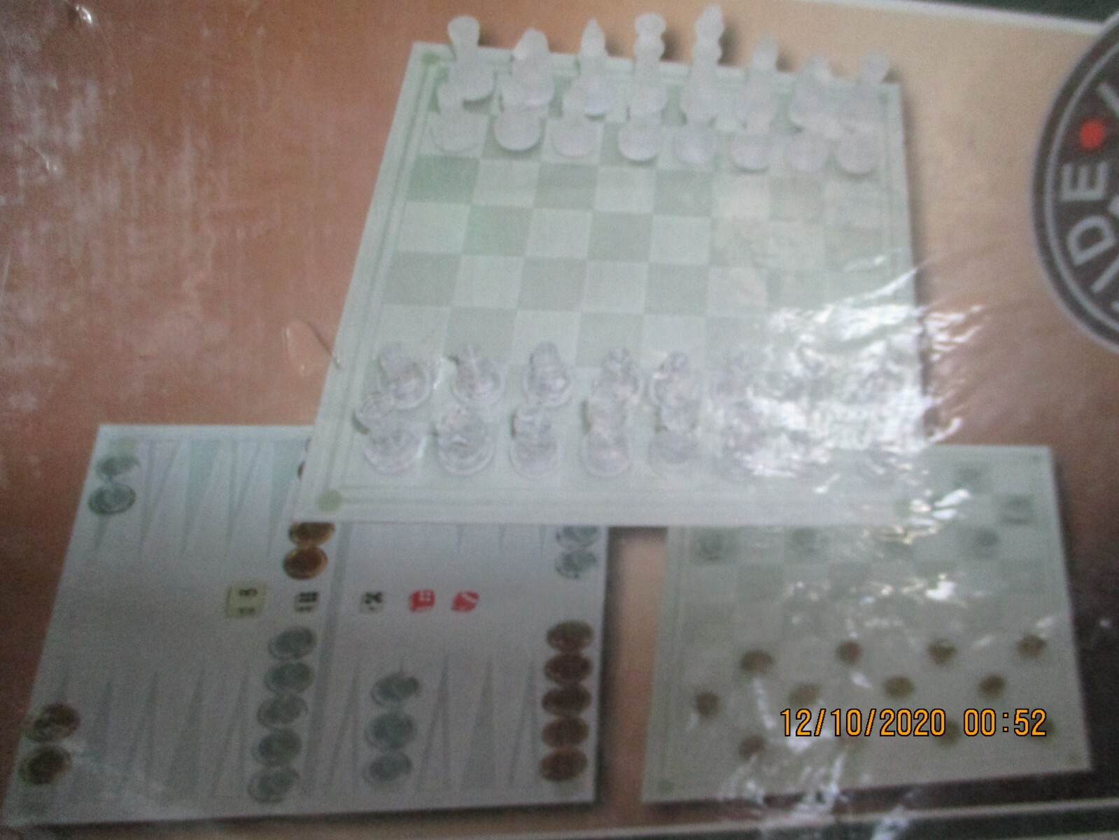 Generation Glass Checkers Pieces Limited Edition Three in One Glass ...