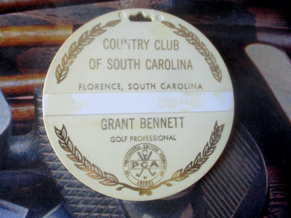 vtg - PGA Golf Bag Tag - COUNTRY CLUB OF SOUTH CAROLINA cc - Florence ...