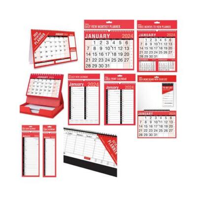 2024 Wall Calendar Slim Calender, Large Month to View Planner,Easy View ...