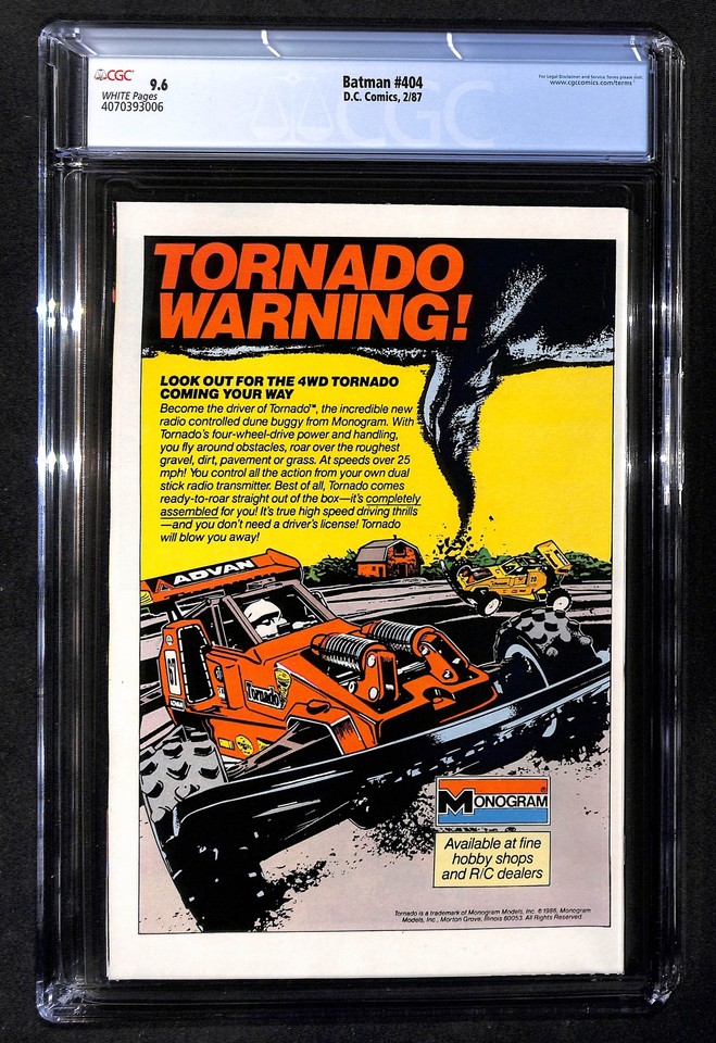 Batman #404 CGC 9.6 "Year One" storyline begins Classic DC Comic Frank ...