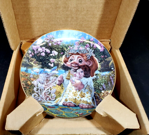 CHRIS HOPKINS COLLECTOR PLATE RECO ENCHANTED NORFIN TROLLS QUEEN OF ...