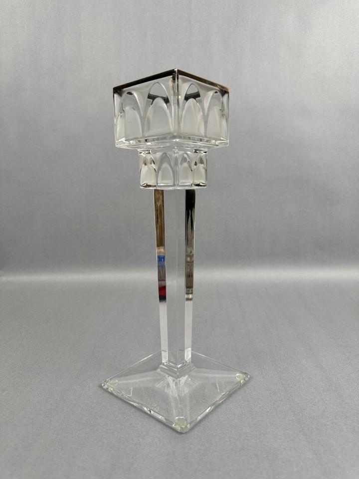 Original Lalique French Crystal Manhattan Candle Holder - MIB ...