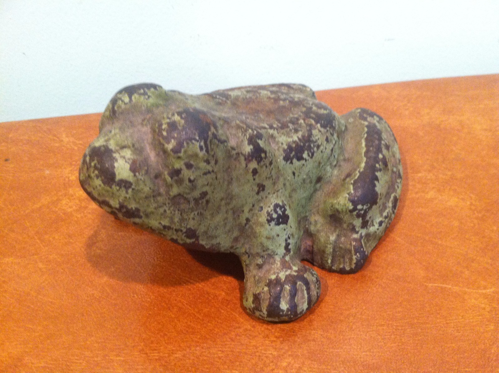 Antique Cast Iron Frog Doorstop with Original Green Paint | eBay