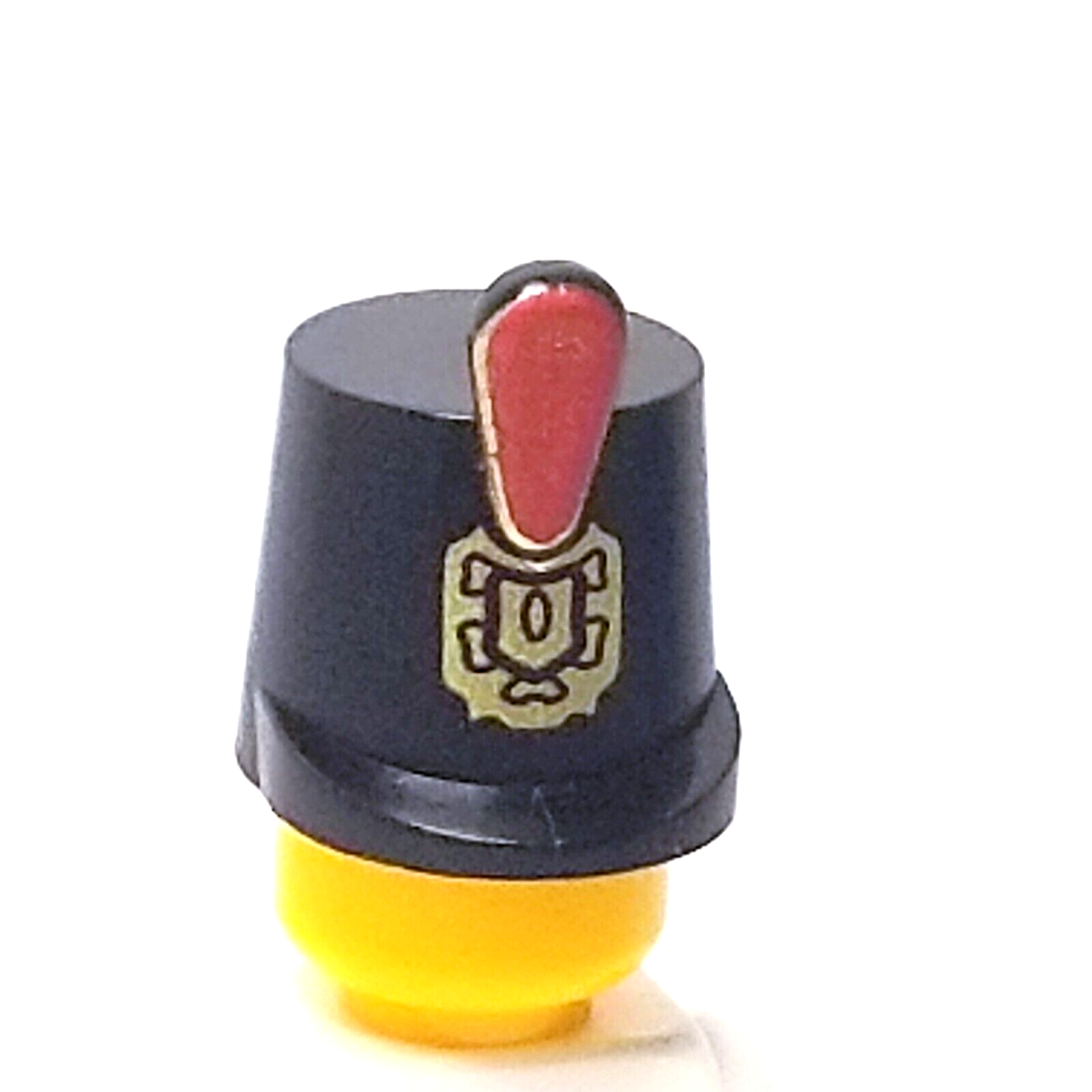 LEGO Minifigure Solider Hat SHAKO IMPERIAL GUARD Black Red Fez Feather ...