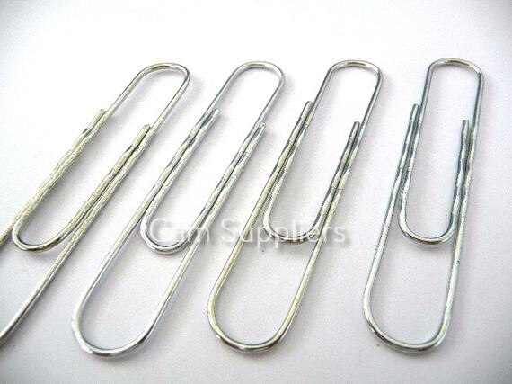 No Tear Paper Clips Silver Small 22mm Large 33mm Extra Large 50mm Jumbo ...