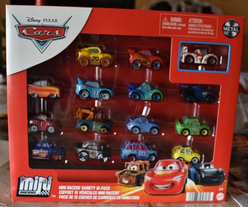 Disney Pixar Cars Mini Racers VARIETY CARLA VELOSO,SALLY,LUIGI, 15 Pack ...
