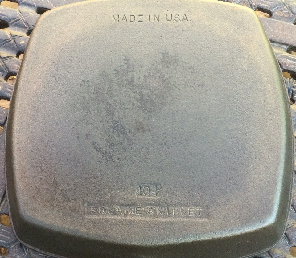 BSR (Birmingham Stove and Range) 10.25” Cast Iron Square Skillet ...