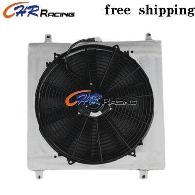 Aluminum Radiator Shroud+Fan For 1970-1980 Toyota Land Cruiser FJ40/45 ...