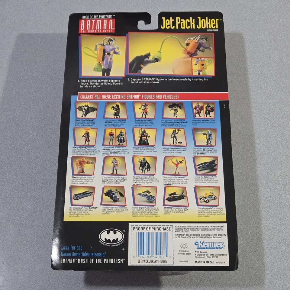 BATMAN MASK OF THE PHANTASM JET PACK JOKER ACTION FIGURE KENNER 1993 | eBay