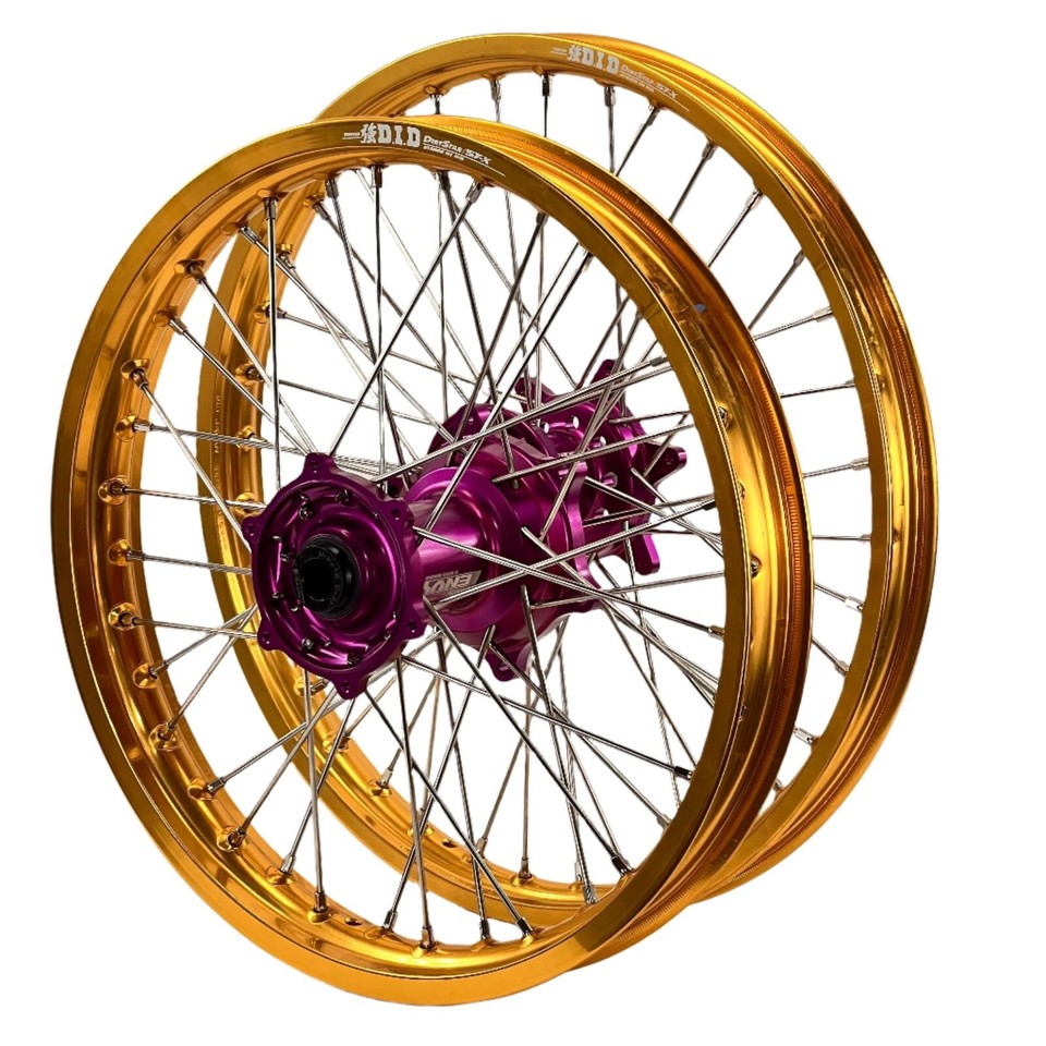 Gas Gas MC 150 2025-2025 Envy / DID Wheelset Pair 21/19 Gold Rims ...