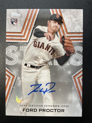 FORD PROCTOR 2023 Topps Series 2 Baseball Stars Autograph AUTO RC BSA ...