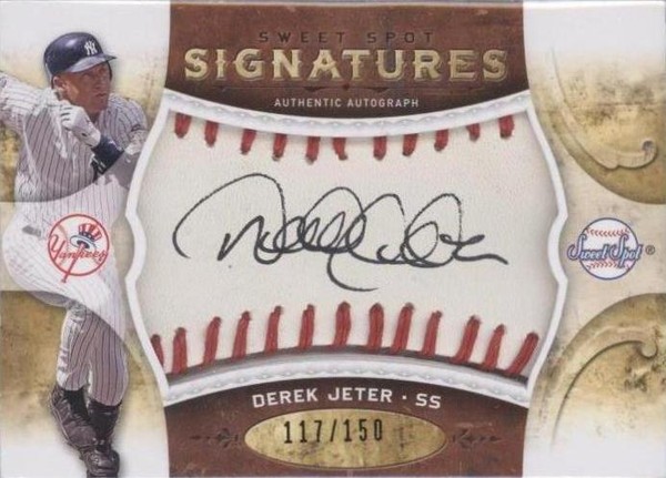 2009 Sweet Spot - Signatures White Ball Red Stitch Black Ink #S-DJ ...