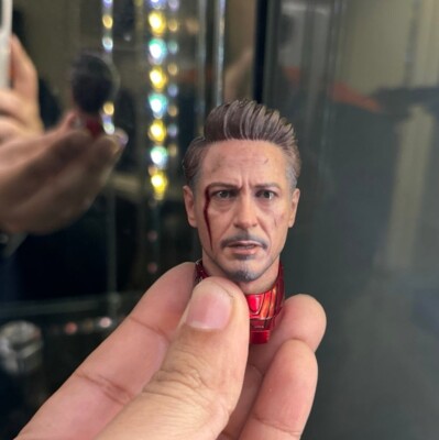 Hot Toys Iron Man Mark III Tony Stark Head Sculpt Brand New Please Read ...