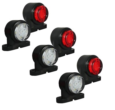 6x Mini Side Rubber Led Marker Lights Trailer Truck Lorry Camper ...