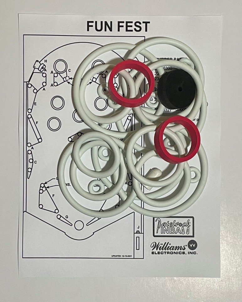 1973 Williams Fun Fest Pinball Machine Maintenance Tune Up Kit | eBay