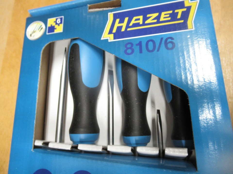 Hazet 810/6 Screwdriver Set - Slotted and Phillips, 6 Pieces | eBay