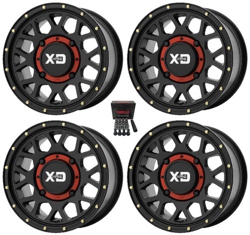 KMC Grenade UTV Wheels/Rims Black 14x7/14x10 Kawasaki Mule Pro FXT \ KRX | eBay