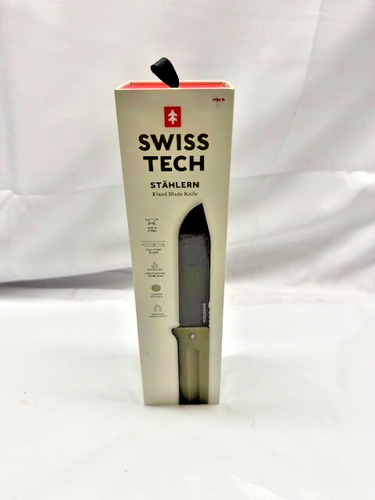 Swiss Tech-STAHLERN 8.75" Full Tang Fixed Blade Knife with Sheath-OLIVE ...