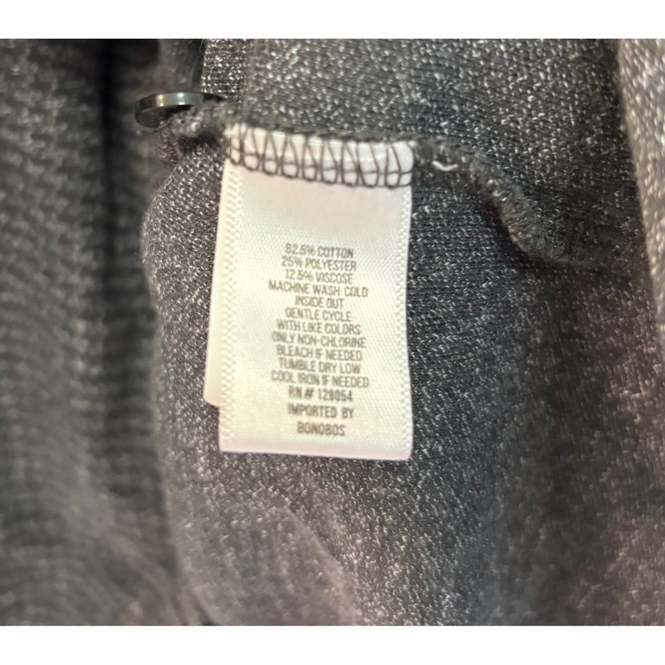 Bonobos Polo Shirt Mens Large Gray Houndstooth Long Sleeves Small | eBay