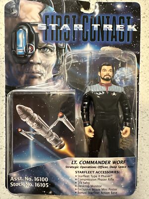 STAR TREK FIRST CONTACT COMMANDER WILLIAM T. RIKER PLAYMATES ACTION ...