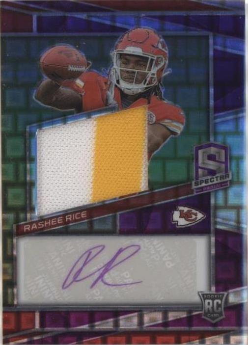 2023 Panini Spectra - Rookie Patch Autographs Rashee Rice #230 Neon ...