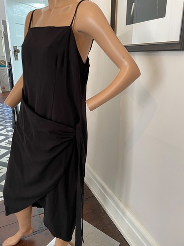 Divine Avenue Black Dress Shoe String Adjustable Syraps Satin Lined S16 ...