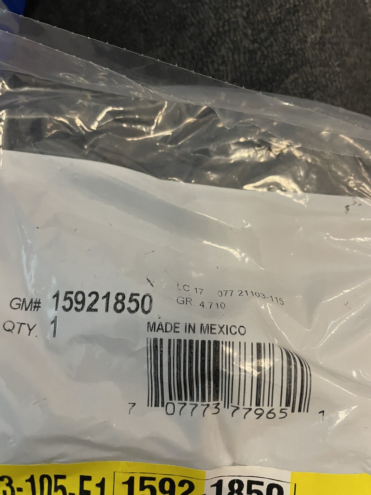 ABS Wheel Speed Sensor-Rear Driver Side Rear Left ACDelco 15921850 for ...