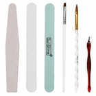 Acrylic Glitter Powder Nail Art Manicure Tool Tips Brush DIY Pro Full ...