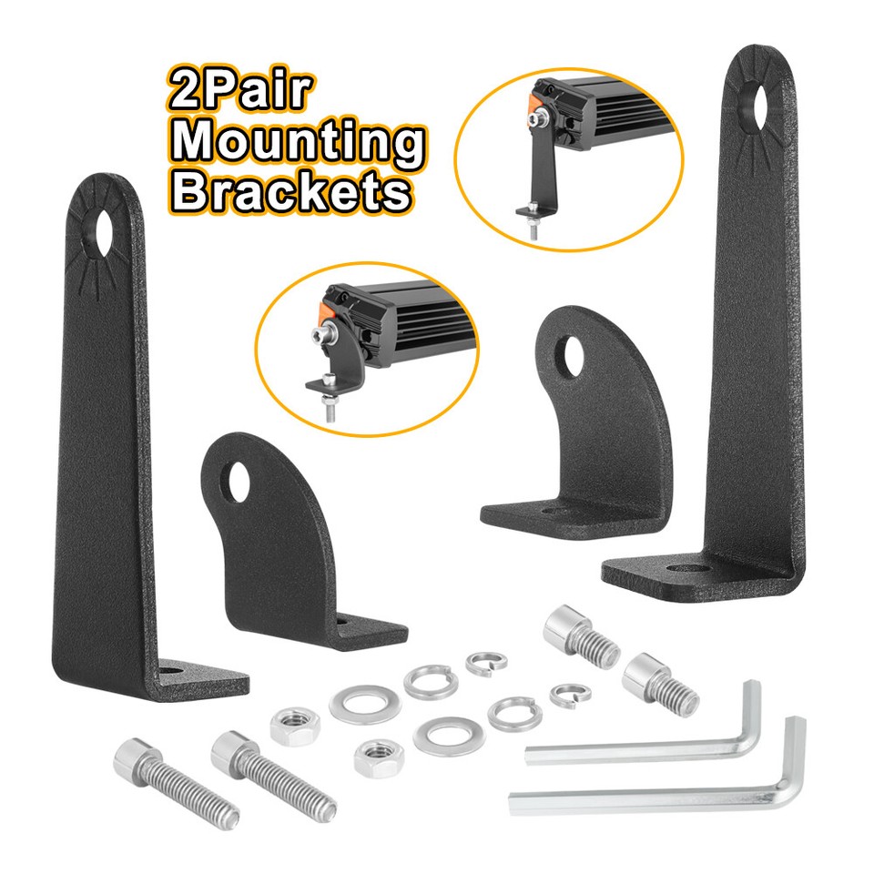 2-Pack Universal Holder Side Mounting Brackets For Straight Curved LED ...