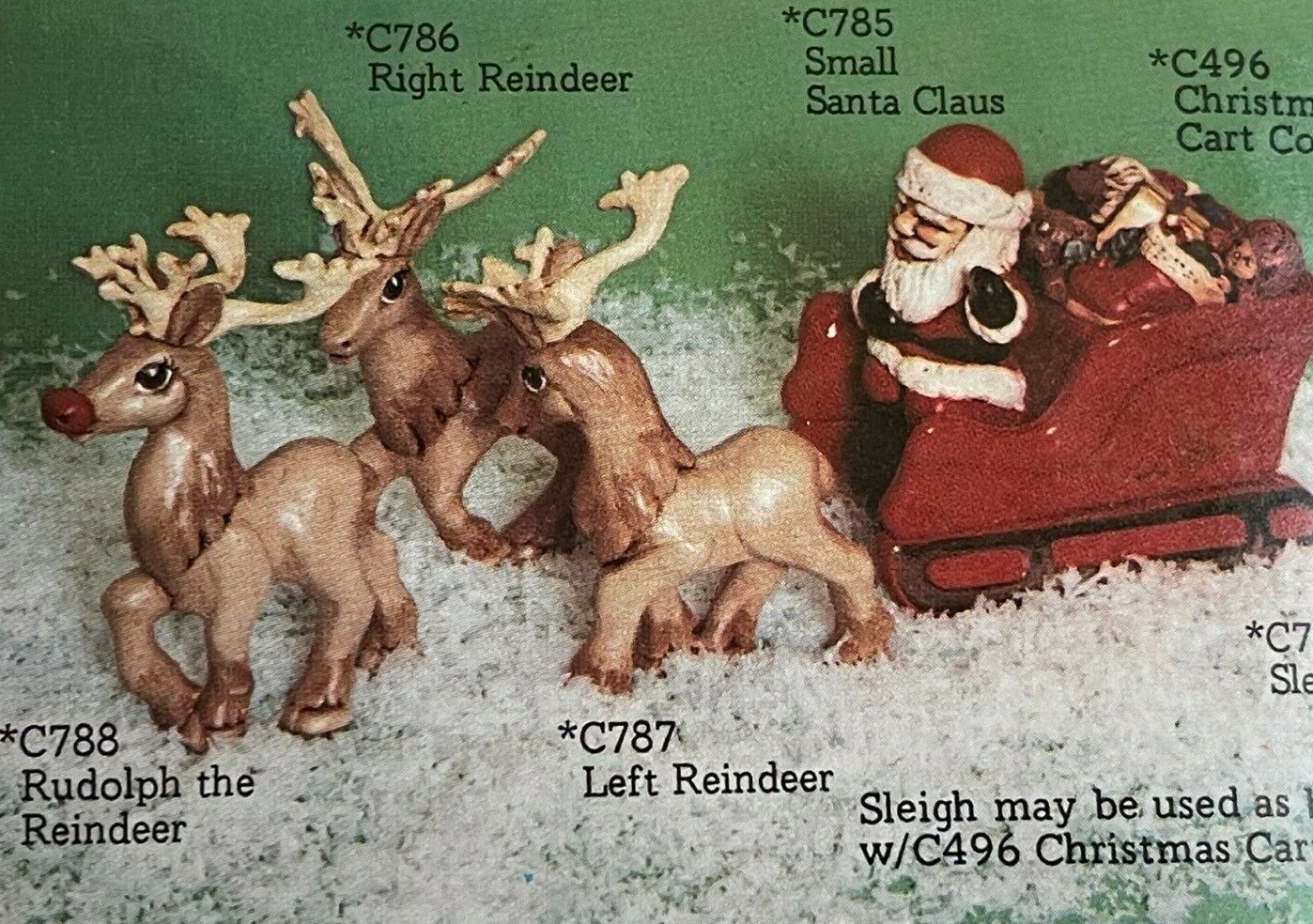 VINTAGE CERAMICHROME CERAMIC MOLD #C-786 RIGHT REINDEER 2 MOLDS | eBay