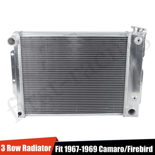 3 Row Full Aluminum Radiator For 1967-1969 Chevy Camaro Pontiac ...