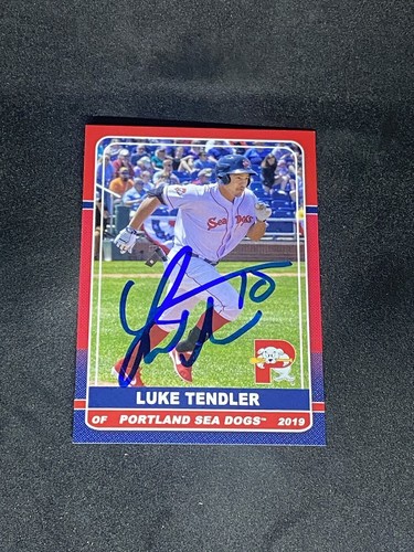 Luke Tendler 2019 Grandstand Portland Sea Dogs Auto Autographed Signed ...