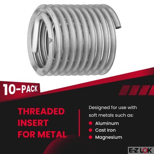 Coil Threaded Insert for Metal 18-8 Stainless Steel Helical Wire Thread ...