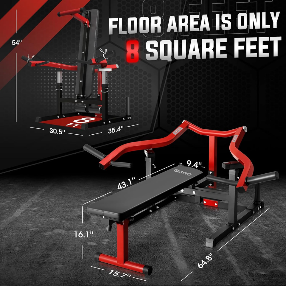 Chest Bench Press Machine 1050 LBS Adjustable Flat Incline Bench For ...