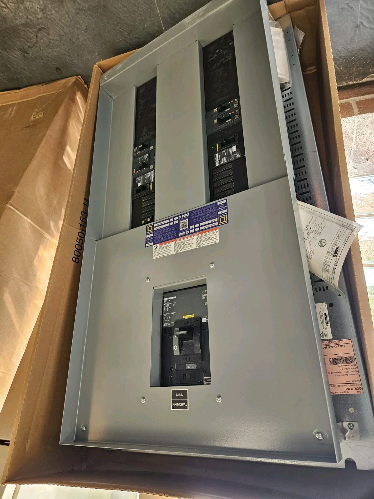 Square D I-Line Panelboard 400A MAIN BREAKER 120/240V 3P/3W DELTA HIGH ...