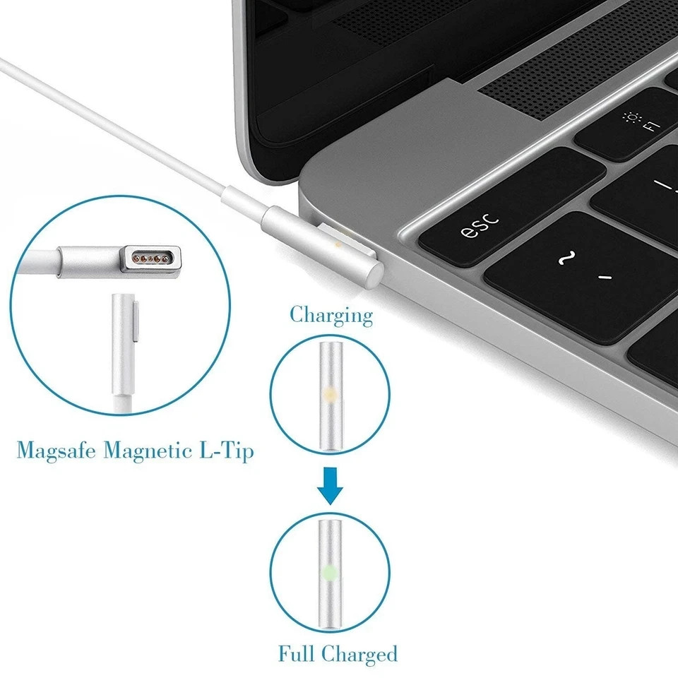 Genuine 85w L-tip Power Adapter Charger Apple Macbook Pro 15''/17 ...