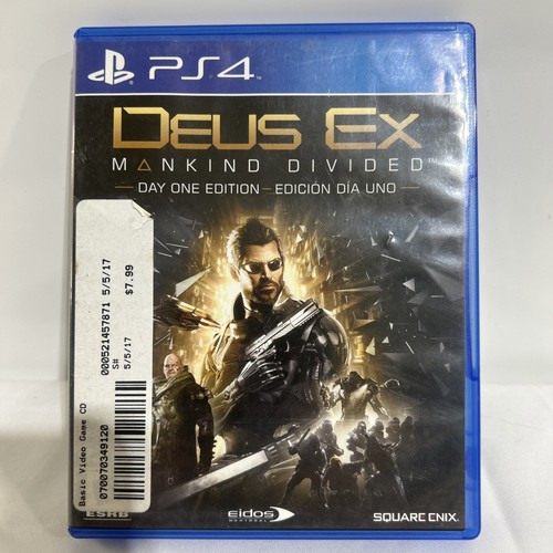 Deus Ex Mankind Divided Day One PS4 PlayStation 4 Complete CIB VIDEO ...