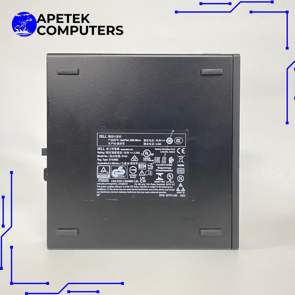 Dell OptiPlex 3080 Micro w/ i3-10100T, 16GB RAM, 256GB SSD Win11, NO ...