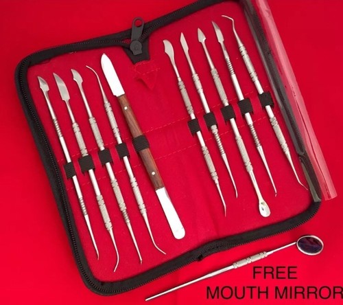 DENTAL KIT 10 LECRON WAX CARVER CARVING TOOL LABORATORY INSTRUMENT ...